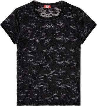 Diesel Femme, Blouses et Chemises, Noir, Taille: 38 FR Crewneck A