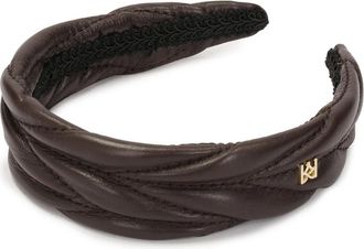 Kazar Dunkelbraunes gestepptes Muster Stirnband - - Accessories - Damen - Braun - ONE SIZE