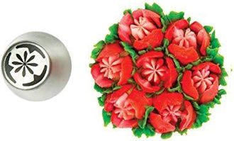 Silikomart Silikomart | Flower Tube 42, Mundstück aus Edelstahl für Sac a Poche, Loch für Blumendekorationen, Größe Ø 25 mm