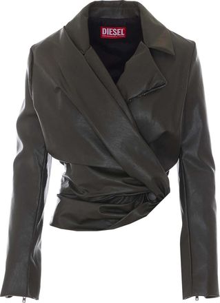 Diesel Casualjacke - Gr&uuml;n