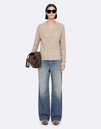 AllSaints Mabel pull en gris galet