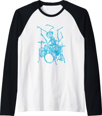 Seembo Ameise spielt Trommeln Cool Drummer Funny Insect Rock Musiker Raglan