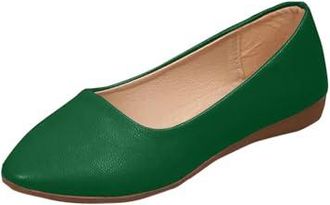 Generic Chaussures plates confortables et d&eacute;contract&eacute;es pour femme - Bout pointu - Couleur unie - Classiques et &eacute;l&eacute;gantes - Respirantes - Chaussures de marche