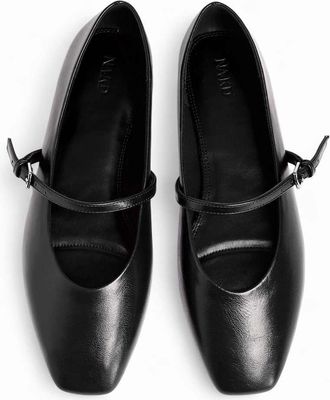 NA-KD ballerines &agrave; brides noires