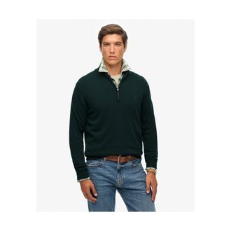 Superdry Pull &agrave; demi-zip en coton Essentials