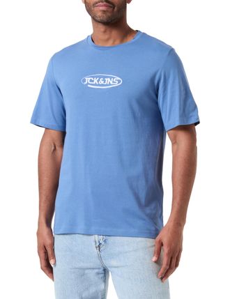 Jack & Jones Herren Jacoliver Ss Tee T-Shirt, Coronet Blue, L