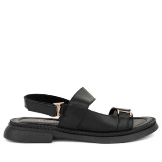 Sergio Moretti L&auml;ssige offene Sandalen - - Shoes - Damen - Schwarzk - 38 EU