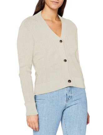 Sparkz Damen Kalista Cardigan Strickjacke, Raw White, L