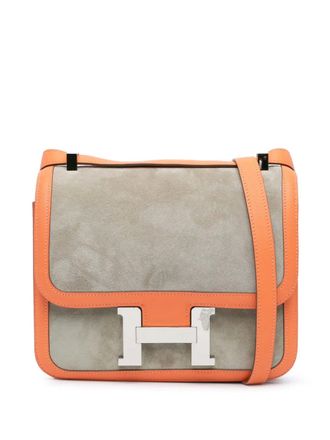 Hermès 2014 Doblis and Swift Constance Umhängetasche 24cm - Grau