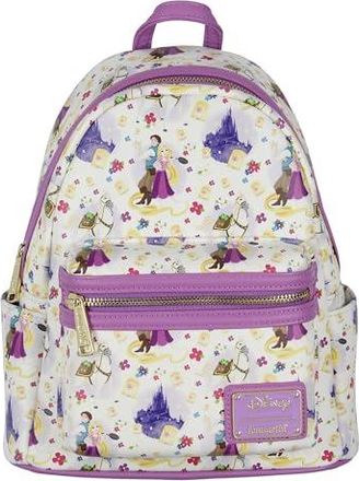 Loungefly Disney Mini sac dos Raiponce Flynn Ryder et Maximus Imprim int gral, blanc, One Size
