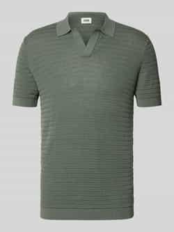 Drykorn Slim Fit Poloshirt mit V-Ausschnitt Modell Braian