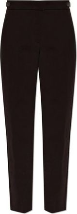 Max Mara Pantalon Acino en Laine - Femme - Pantalons - Brun - Taille: 36 FR