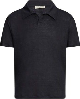 Officine G&eacute;n&eacute;rale Polo uni &agrave; manches courtes en lin