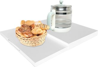 Generic Mikrowellenregal | mit Schublade f&uuml;r Mikrowelle, Rutschfester Organizer f&uuml;r Arbeitsplatte, mit Halterung f&uuml;r Reiskocher und Kaffeemaschine