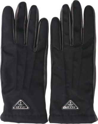 Prada Gloves In Re-Nylon And Nappa