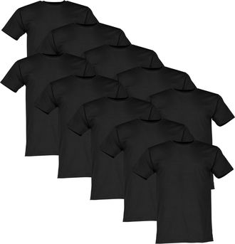 Fruit Of The Loom Original T Shirt 10er-Pack Herren, Schwarz (Black), 4XL