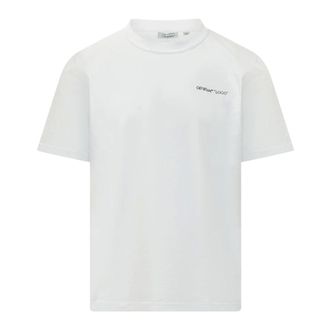 Off-white Homme, Tops, Blanc, Taille: 2XL T-shirt avec citation logo
