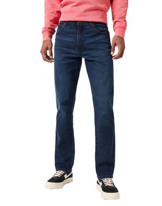 Wrangler Herren Jeans Texas Slim - Blau - Wild Horse W29-W50 Stretch Baumwolle, Größe:40W / 36L, Farbe:Wild Horse 112352716