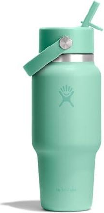 Hydro Flask Wide Flex Straw Travel Bottle 710 ml (24 oz) - Auslaufsicher, isoliert, passend f&uuml;r Becherhalter - H&auml;lt Getr&auml;nke 24 Std. kalt - Flex Strohhalmdeckel -