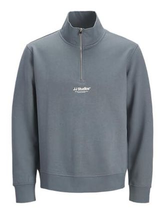 Jack & Jones Sweat Quarter Zip Jjesoho Hn Noos JNR, Blue Mirage, 164 pour Homme, Blue Mirage., 164