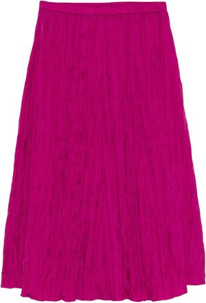 Eileen Fisher jupe plissée en soie - Violet