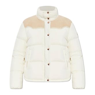 Moncler Femme, Vestes, Beige, Taille: 42 FR Angelys Down Jacket