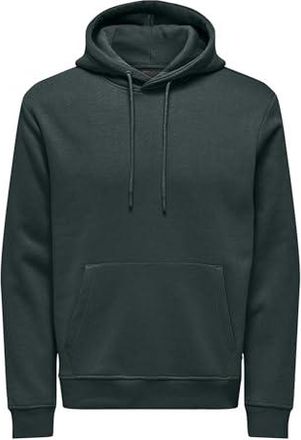 Only & Sons Hoodie Onsconnor Reg Sweat &agrave; Capuche Noos, Gris, L Homme