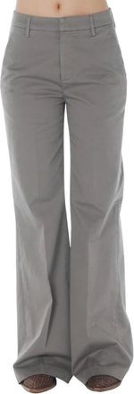 Dondup Femme, Pantalons, Brun, Taille: 38 FR Janice Wide Leg Pantalons