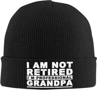 Generic Bonnet Thermo Je Ne suis Pas &Agrave; La Retraite, Je suis Un Grand-P&egrave;re Professionnel. Retraite 2024 Respirant Bonnets Unisexe Bonnet en Tricot pour Homme R