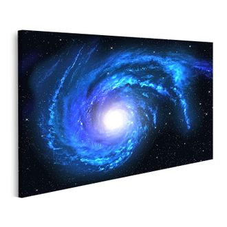 Islandburner Bild auf Leinwand Feld Stern Spirale Hintergrund Raum Galaxie Universum Hintergrund Raum Blau Feld Stern Bilder Drucke Kunst Poster Wandbild