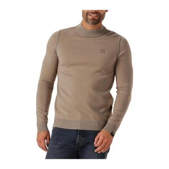 Butcher of Blue Clifden Mock Sweater - - Knitwear - Herren - Braun - 2XL