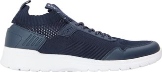 HUGO BOSS Extreme Sneaker f&uuml;r Herren, Leder, Niedrig geschnitten (Dunkelblau)