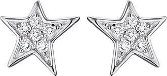 Engelsrufer Damen-Ohrstecker 925 Silber rhodiniert Zirkonia weiß - ERE-LILSTAR-ZI-ST