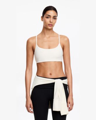Arket Sport-BH Aus Weichem Stretchmaterial -Wei&szlig;