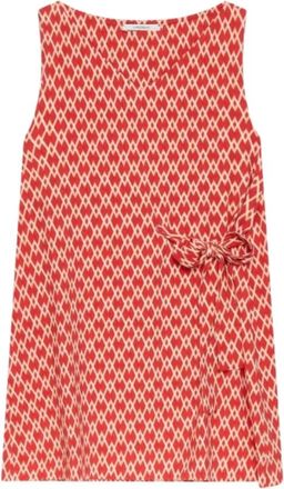 Maliparmi Maliparmi, Femme, Tops, Rouge, Taille: 44 FR Hauts sans manches