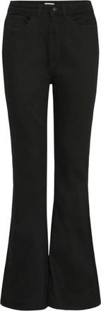Ichi Ichi - Ihtwiggy Jean &eacute;vas&eacute; taille haute - Femme - Pantalons - Noir - Taille: W33 L34