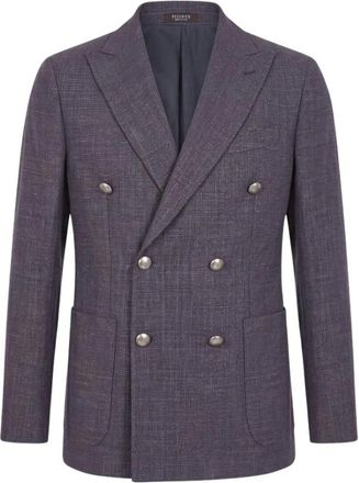 PESERICO Zweireihiger Blazer - - Suits - Herren - Blau - M