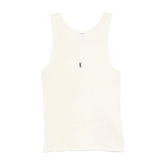 Saint Laurent Damen, Oberteile, Beige, MGr&ouml;&szlig;e