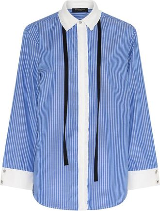 Bruuns Bazaar Femme, Blouses et Chemises, Bleu, Taille: 36 FR Borassus BBZiana Shirt