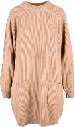 Sun 68 Femme, Robes, Beige, Taille: 42 FR Abito cannettato in maglia