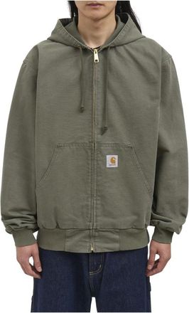 Carhartt Work in Progress Homme, Vestes, Vert, Taille: XS OG Active Jacket Dearborn Canvas