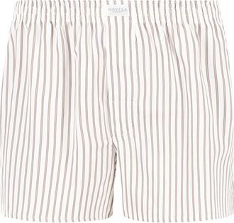 Novila Herren Unterwäsche beige Reine Baumwolle Gestreift