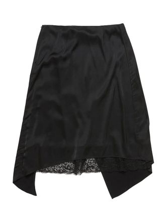 Acne Studios Layered Satin Skirt - Black