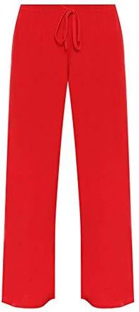 WearAll Pantalon &eacute;vas&eacute; et Flottant - Pantalons - Femmes - Rouge - 40-42
