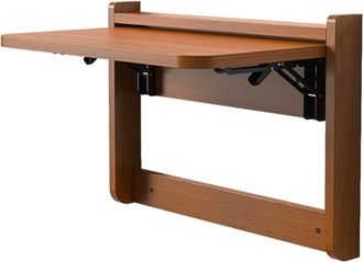 Generic An Der Wand Montierter, Klappbarer Computertisch, Ultraschmaler, Herunterklappbarer Studiertisch, Schwebender Schreibtisch Aus Massivem Holz for Klein