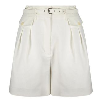 Red Valentino Elegante Sommer-Shorts mit hohem Bund - - Shorts - Damen - Wei&szlig; - XS