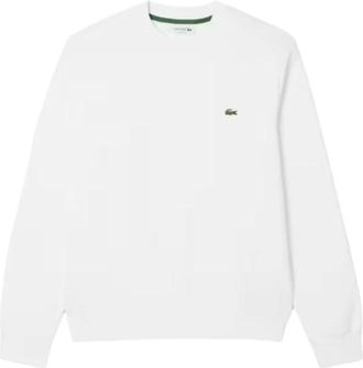 Lacoste Homme, Sweatshirts et sweats &agrave; capuche, Blanc, Taille: L Classic Fit Cotton Fleece SweaT-shirt