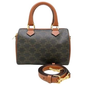 Celine Pre-owned Vintage Boston Bag - Femme - Pre-owned - Brun - Taille: ONE Size