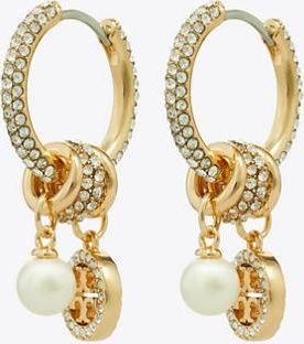 Tory Burch Damen Icon Pav&eacute; Charm Earrings