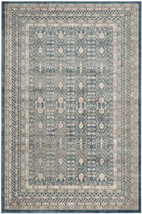 Safavieh Tapis Traditionnel Pour Salon, Salle à manger, Chambre à coucher - Sofia Collection, Tapis à poil court, Bleu et beige, 155 X 231 cm